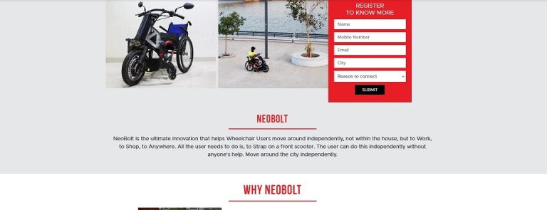 NeoBolt revolutionizes mobility for wheelchair users | Fusion – WeRIndia